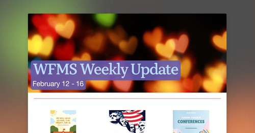 WFMS Weekly Update | Smore Newsletters for Education