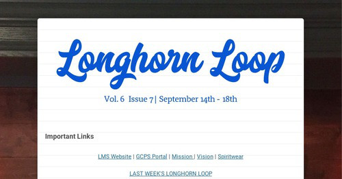 Longhorn Loop | Smore Newsletters