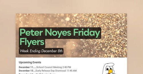 Peter Noyes Friday Flyers