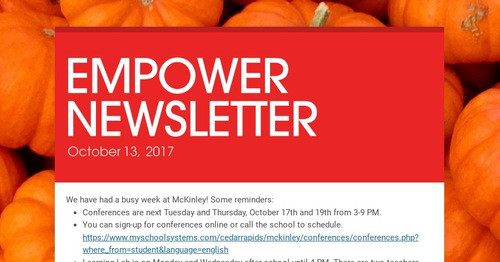 EMPOWER NEWSLETTER | Smore Newsletters for Education