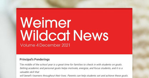 Weimer Wildcat News | Smore Newsletters