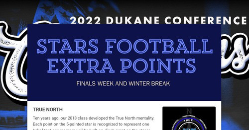 STARS FOOTBALL EXTRA POINTS | Smore Newsletters for Education