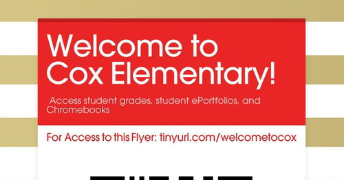 Welcome to Cox Elementary! | Smore Newsletters for Education