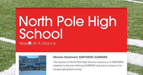 North Pole High School | Smore Newsletters