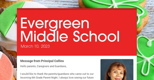Evergreen Middle School | Smore Newsletters for Education