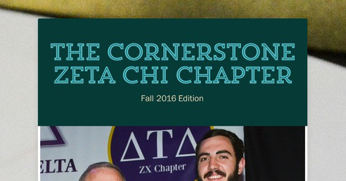 The Cornerstone Zeta Chi Chapter | Smore Newsletters