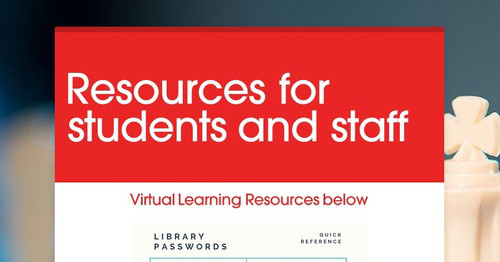 Resources for students and staff | Smore Newsletters for Business