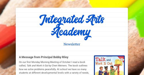 Integrated Arts Academy | Smore Newsletters
