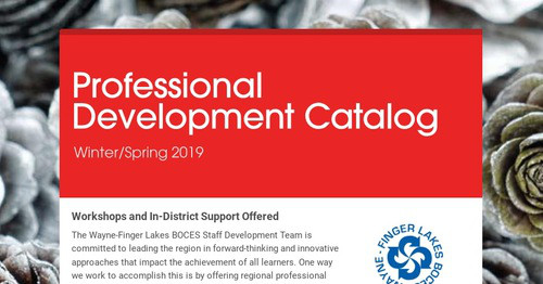 Professional Development Catalog