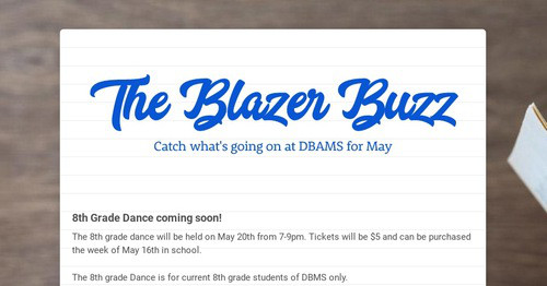The Blazer Buzz | Smore Newsletters