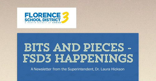 Bits and Pieces - FSD3 Happenings