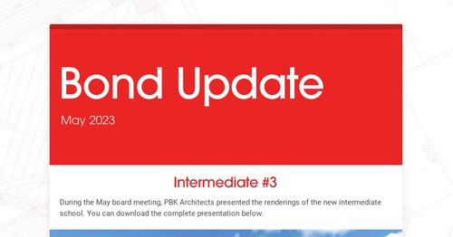Bond Update | Smore Newsletters