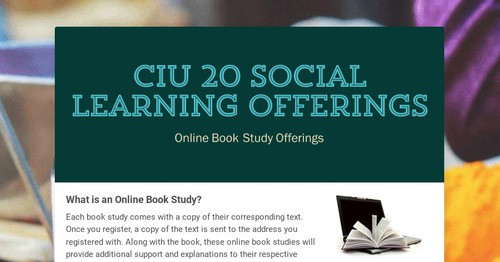 CIU 20 Social Learning Offerings