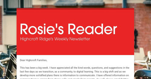 Rosie's Reader | Smore Newsletters for Business