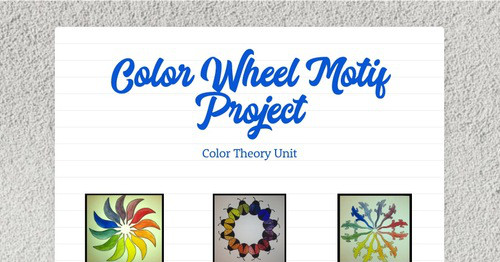 Color Wheel Motif Project