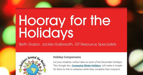 Hooray for the Holidays | Smore Newsletters