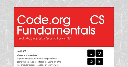 Code.org CS Fundamentals | Smore Newsletters