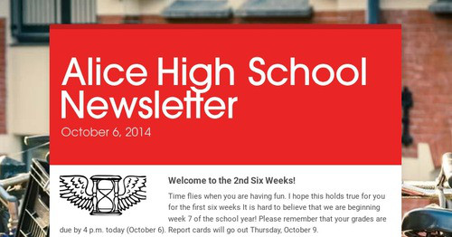 Alice High School Newsletter | Smore Newsletters
