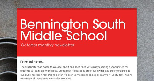 Bennington South Middle School | Smore