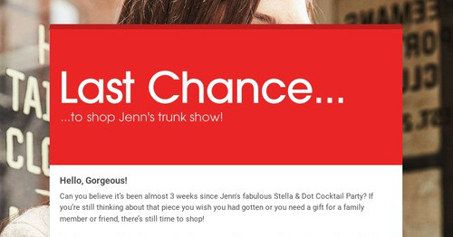 Last Chance... | Smore Newsletters