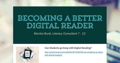 Becoming a Better Digital Reader | Smore Newsletters