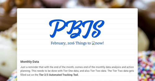 PBIS | Smore Newsletters