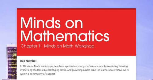 Minds on Mathematics | Smore Newsletters