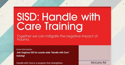 SISD: Handle with Care Training | Smore Newsletters