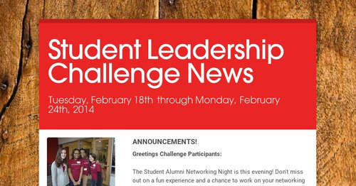 Student Leadership Challenge News | Smore Newsletters