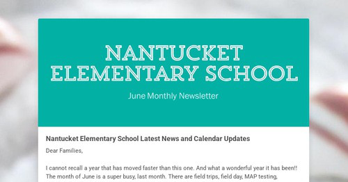 Nantucket Elementary School | Smore Newsletters