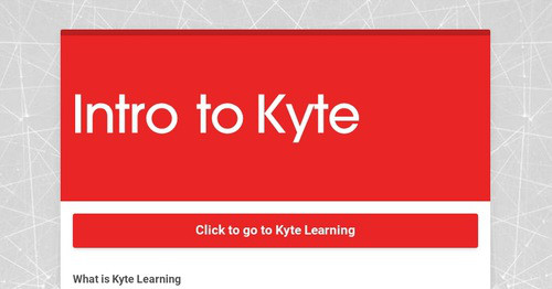 Intro to Kyte | Smore Newsletters for Education
