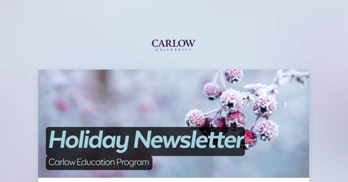 Holiday Newsletter | Smore Newsletters for Education