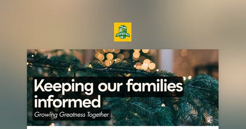 Keeping our families informed | Smore Newsletters