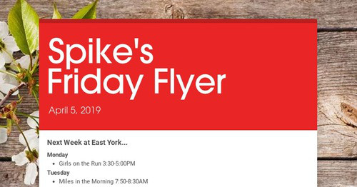 Spike's Friday Flyer | Smore Newsletters