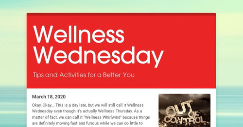 Wellness Wednesday | Smore Newsletters