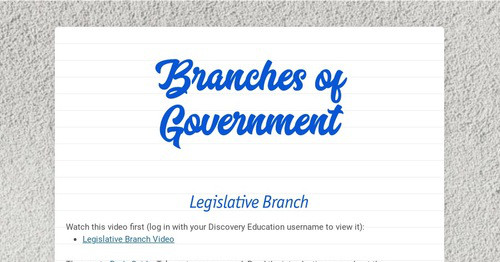 Branches of Government | Smore Newsletters