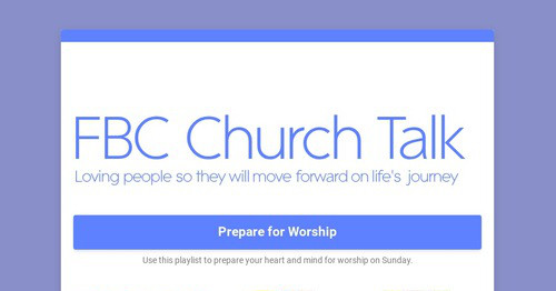 FBC Church Talk | Smore Newsletters