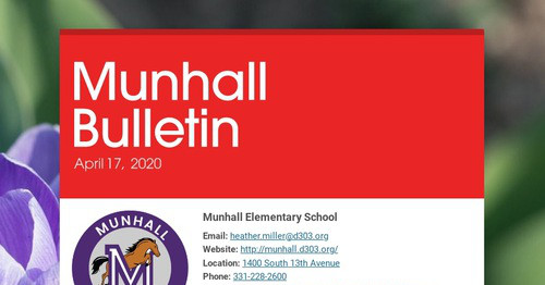 Munhall Bulletin | Smore Newsletters