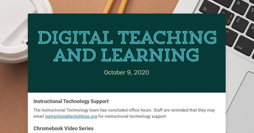 Digital Teaching and Learning