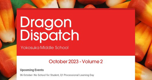 Dragon Dispatch | Smore Newsletters for Education