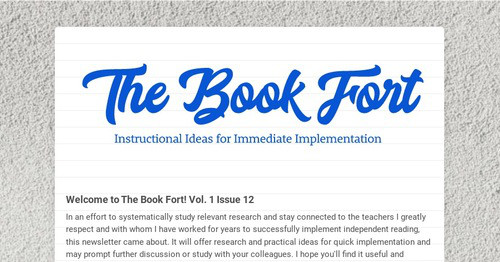 The Book Fort | Smore Newsletters