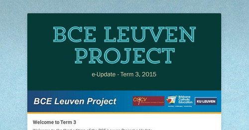 BCE Leuven Project | Smore Newsletters