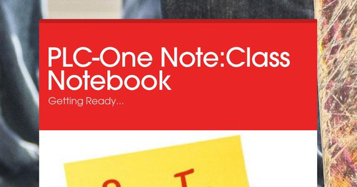 PLC-One Note:Class Notebook | Smore Newsletters