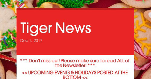 Tiger News | Smore Newsletters