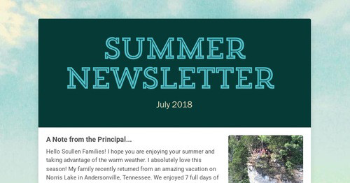 Summer Newsletter | Smore Newsletters
