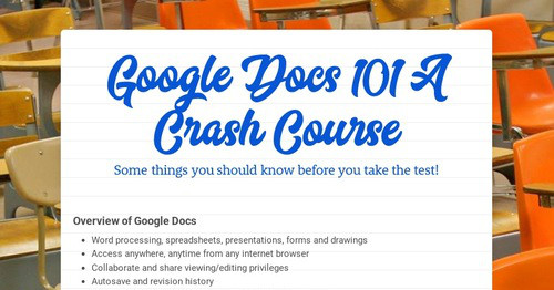 Google Docs 101 A Crash Course | Smore Newsletters