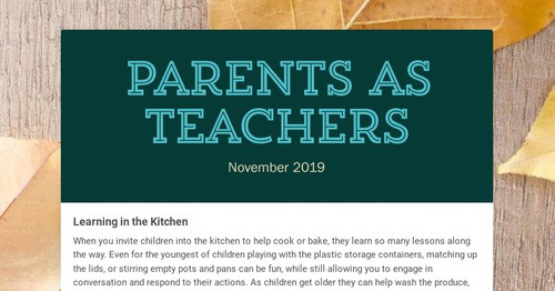 Parents as Teachers | Smore Newsletters
