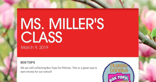 Ms Miller S Class Smore Newsletters