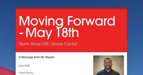 Moving Forward - May 18th | Smore Newsletters