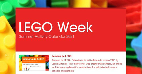 LEGO Week | Smore Newsletters